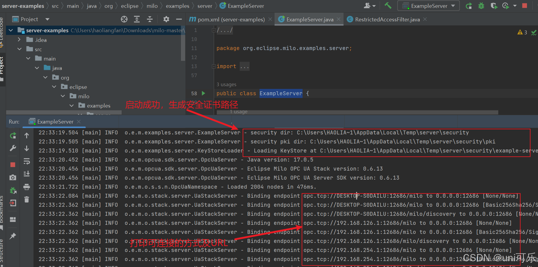 Java使用Milo实现OPC UA客户端及服务端，操作uaexpert工具测试（史上最详细讲解）_java opcua-CSDN博客