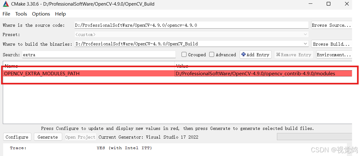 完美解决OpenCV + 扩展模块源码编译问题（Error in Configuration process ,project files maybe invalid！）-CSDN博客