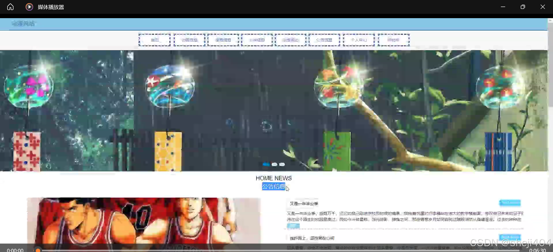 基于ssm+vue动漫网站(开题报告+程序+论文+java)-CSDN博客