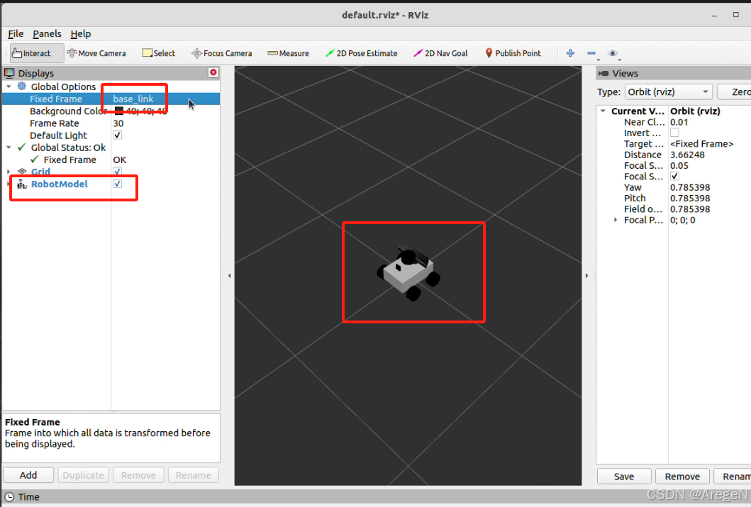 在自己的xacro模型的基础上加入常见传感器在rviz中显示+ArbotiX+rviz仿真_in own xacro model catorgrapher-CSDN博客