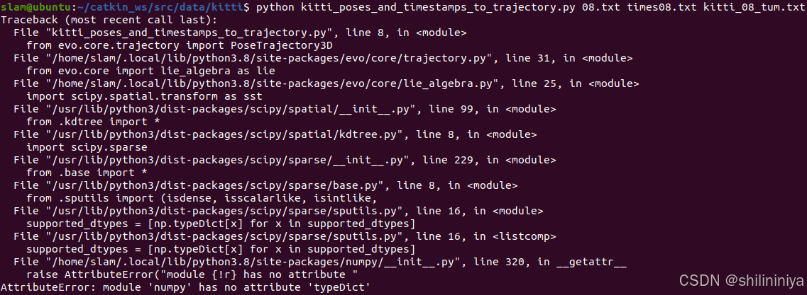 进行evo评估的时候出现的一些问题解决_importerror: matplotlib requires numpy>=1.20; you -CSDN博客