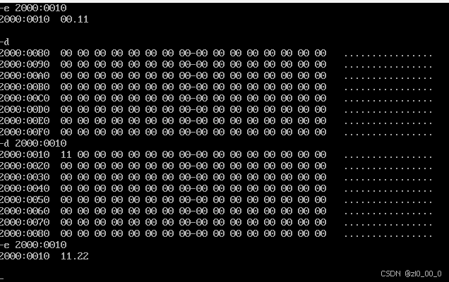 使用dosbox的debug功能和调试汇编语言源文件asm_dosbox debug-CSDN博客