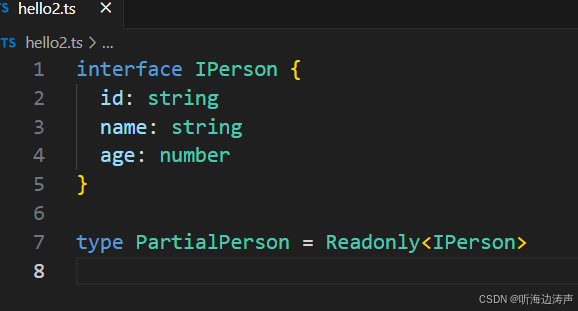 TypeScript：泛型工具类型 - Readonly_typescript type readonly-CSDN博客