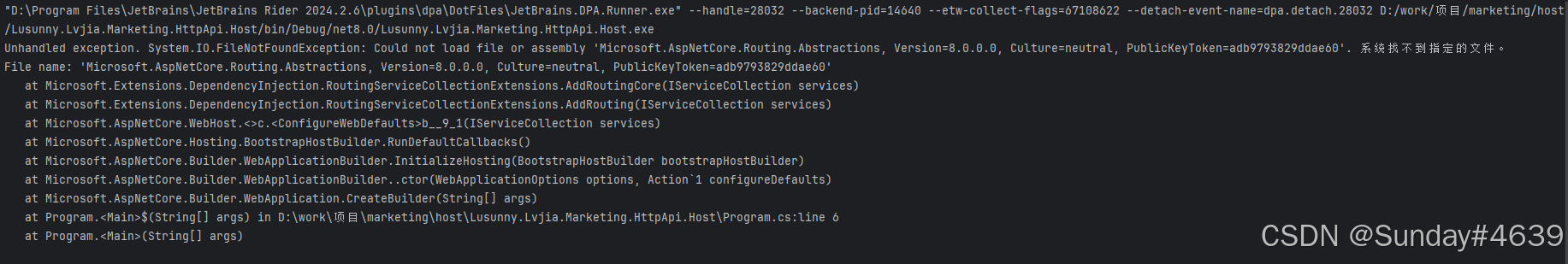asp.net框架 报错系统找不到文件_system.io.filenotfoundexception: could not load fi-CSDN博客