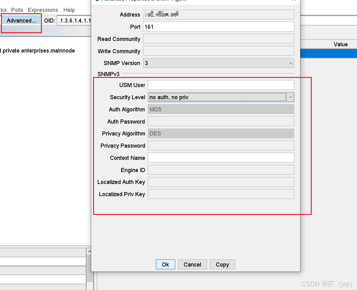SNMPv3协议具体参数说明和代码_snmp v3-CSDN博客
