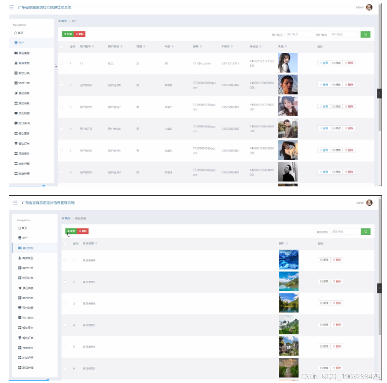 毕业设计vuejavawebpython的广东省家庭旅游接待信息管理系统 数据可视化大屏djangoflaskspringboot Csdn博客