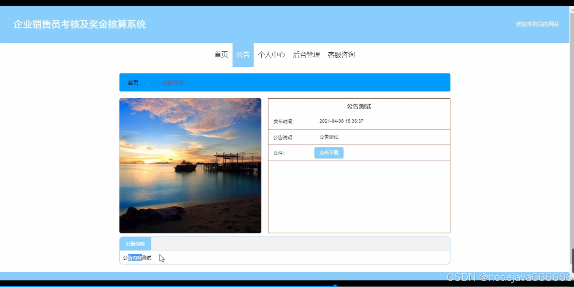 Java计算机毕业设计企业销售员考核及奖金核算系统（附源码、数据库） Csdn博客