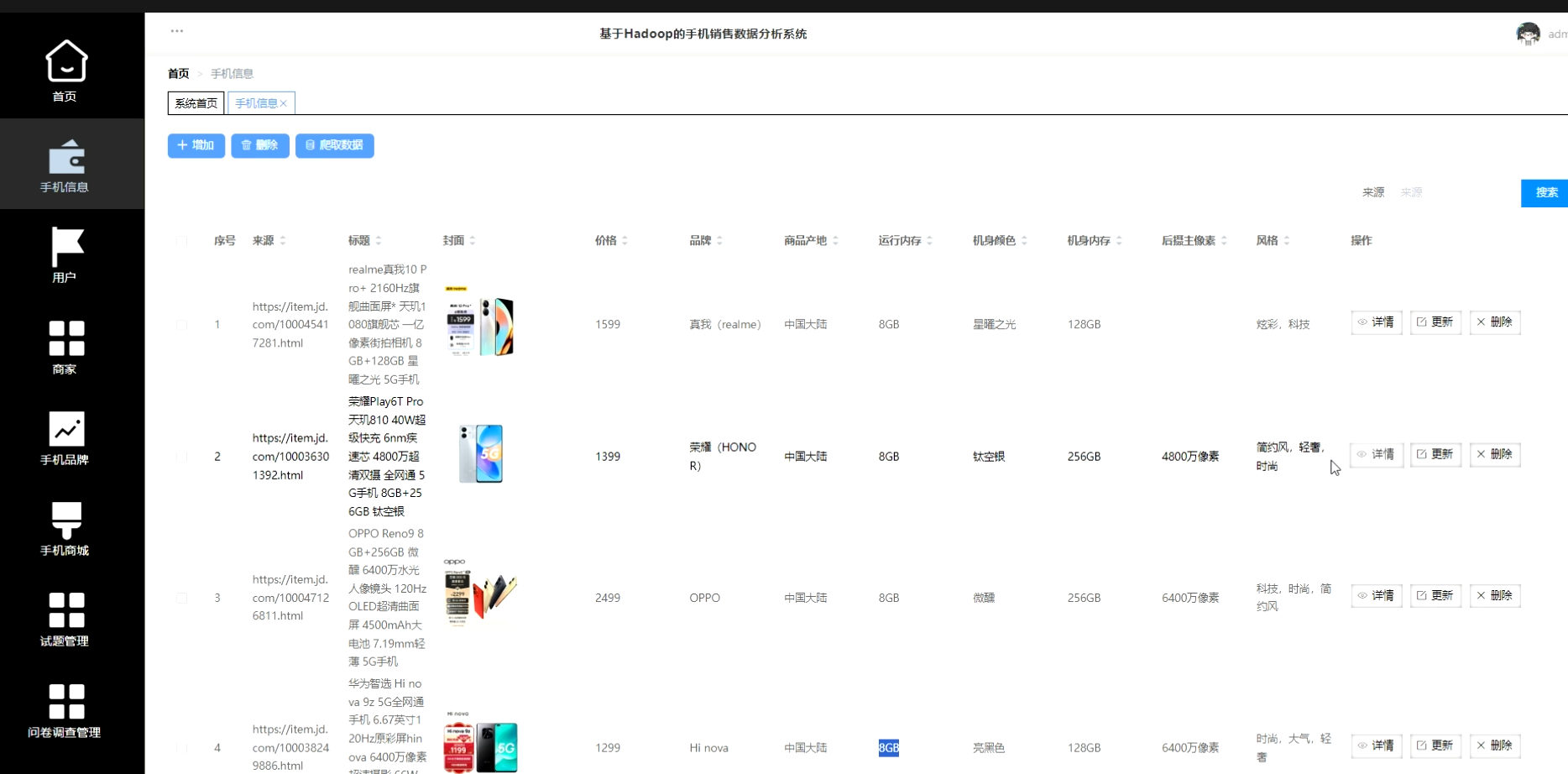 基于hadoop的手机销售数据与可视化分析系统设计和实现源码论文部署讲解等手机端数据分析可视化系统的设计 源码 Csdn博客
