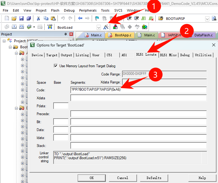 Keil C51指定函数绝对地址的方法（BL51 Locate）-CSDN博客