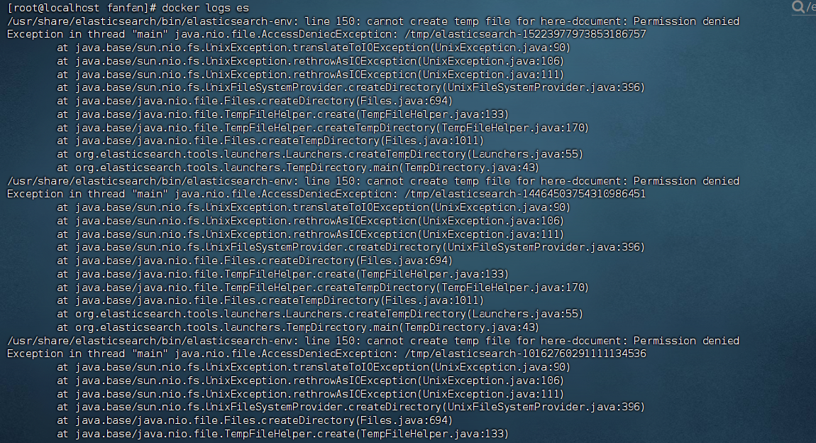 docker启动elasticsearch总是报错Permission denied_docker permission denied-CSDN博客