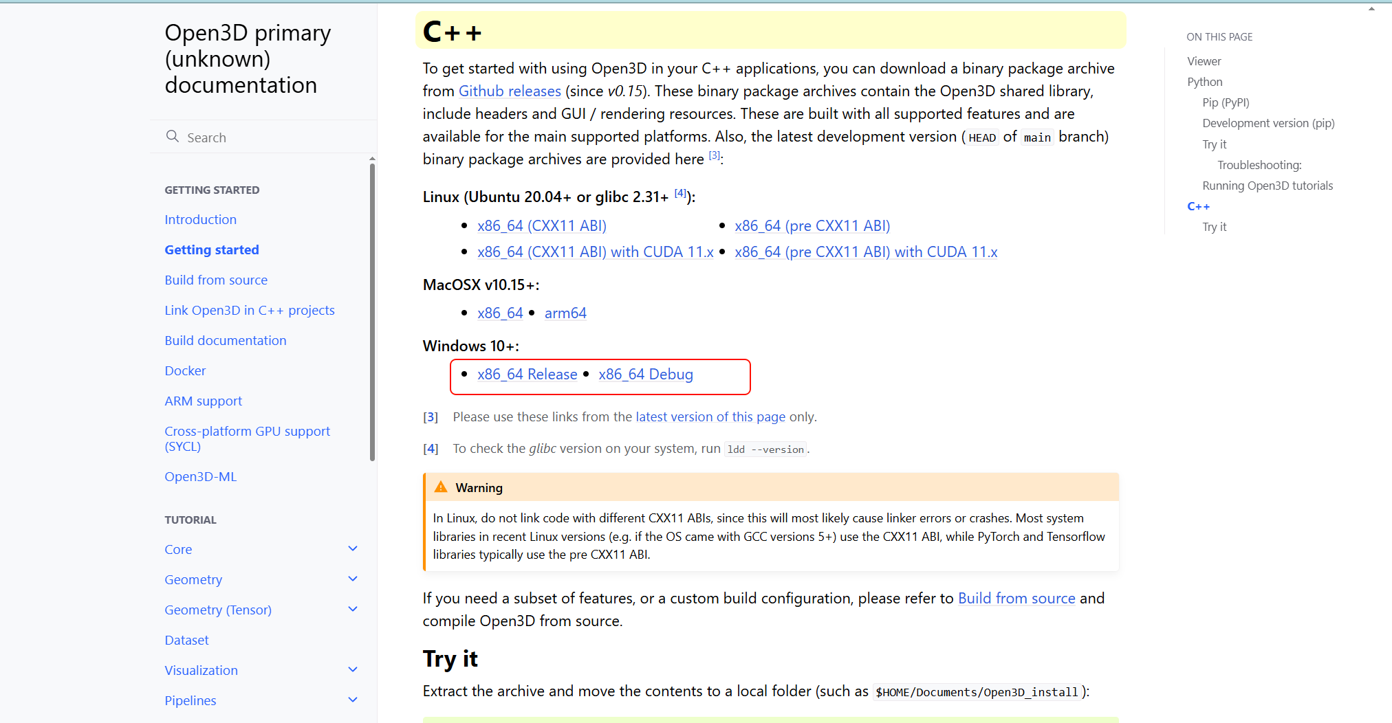 Windows下Open3D-0.19.0的C++版本安装使用_open3d c++安装-CSDN博客