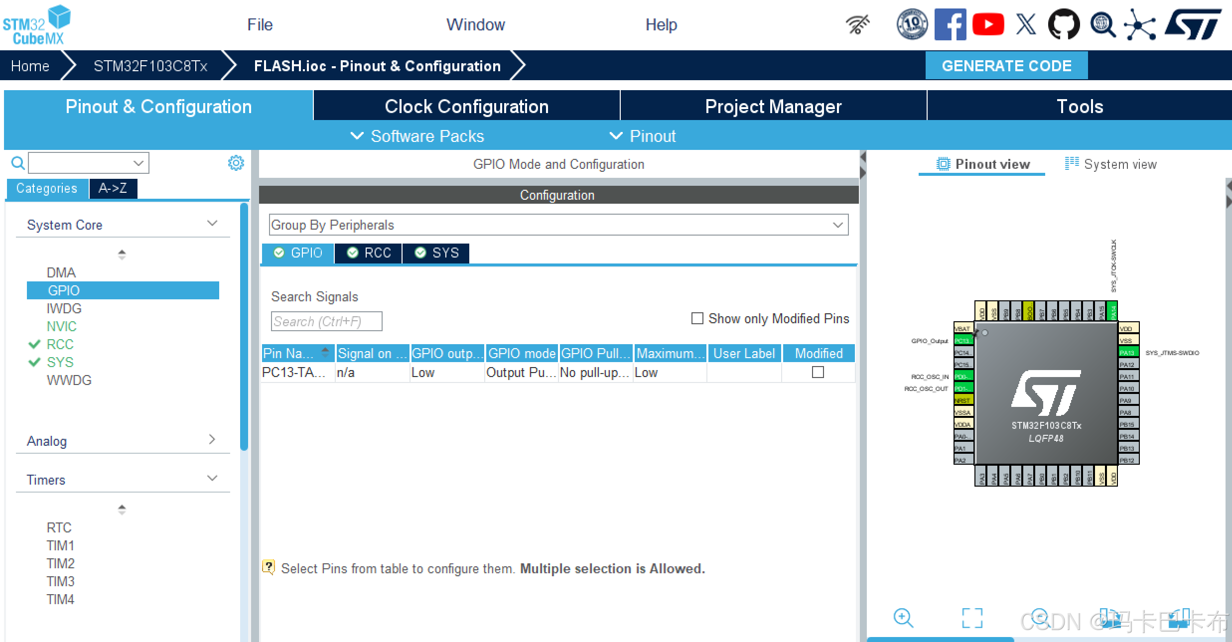 FlashRom_stm32f303cbt6中flash-CSDN博客