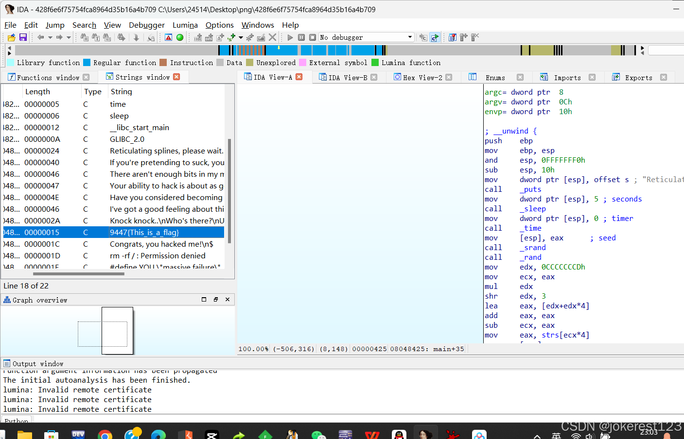 Reverse——insanity——攻防世界_exeinfo sections viewer-CSDN博客