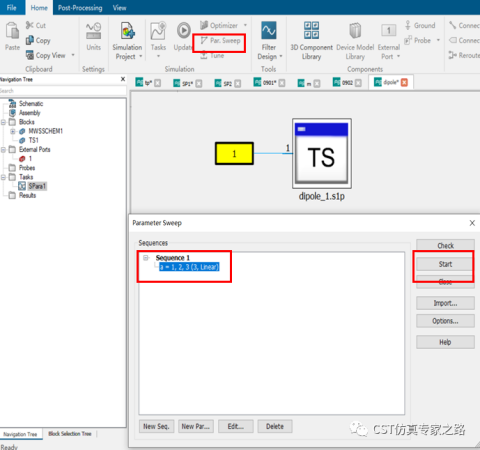 CST软件如何在同一个TS Block中导入多组S参数_cst snp-CSDN博客