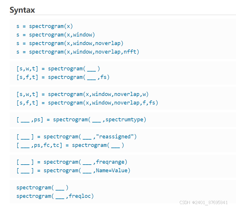 Matlab：使用spectrogram函数处理音频信号matlab Spectrogram Csdn博客