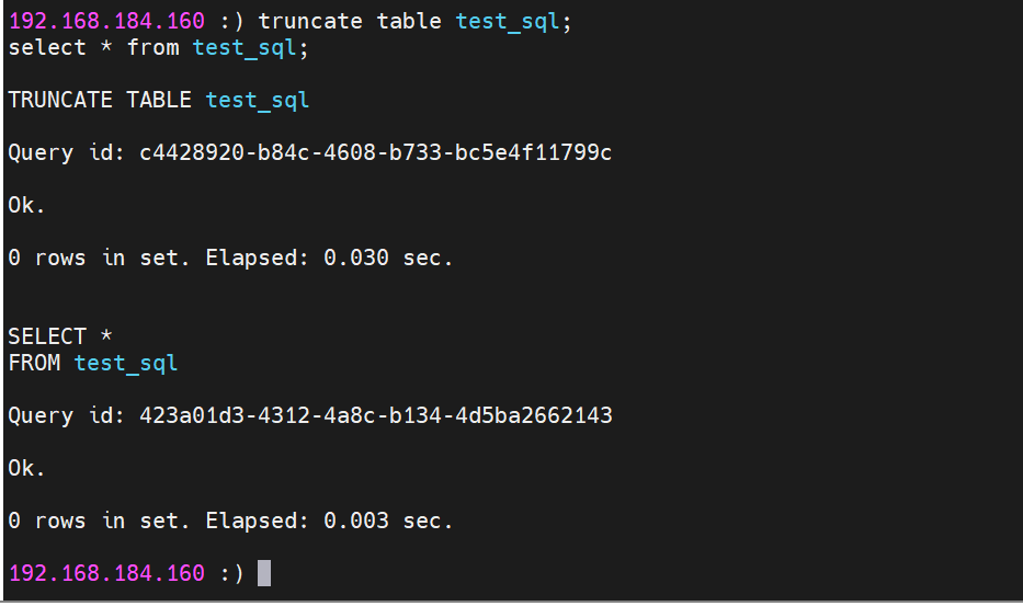 ClickHouse【使用篇】02：ClickHouse的SQL操作_clickhouse update语句-CSDN博客