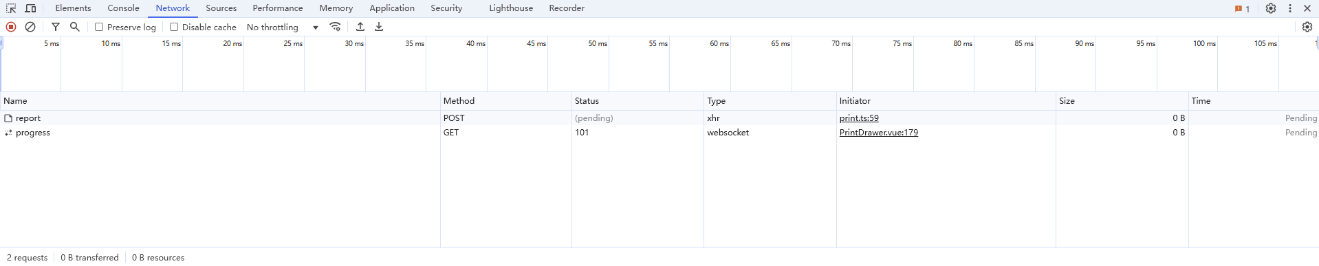 WebSocket 前后端双向通信渐进式打印进度示例（Vue3+TypeScript+Spring Boot+SQL）_websocket连接前端推荐-CSDN博客
