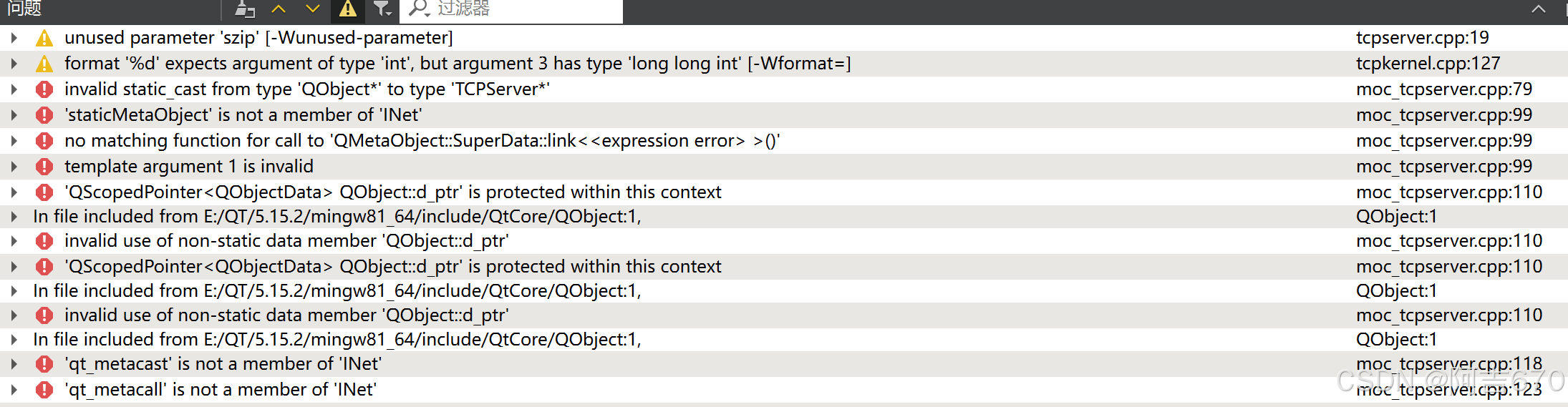 QT报错：[moc_###.cpp]error_qt生成的moc文件报错-CSDN博客