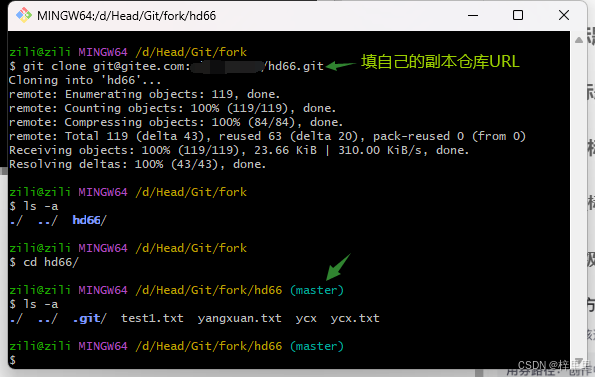 如何使用Git Bash实现gitee的pull request？_gitee pull request-CSDN博客