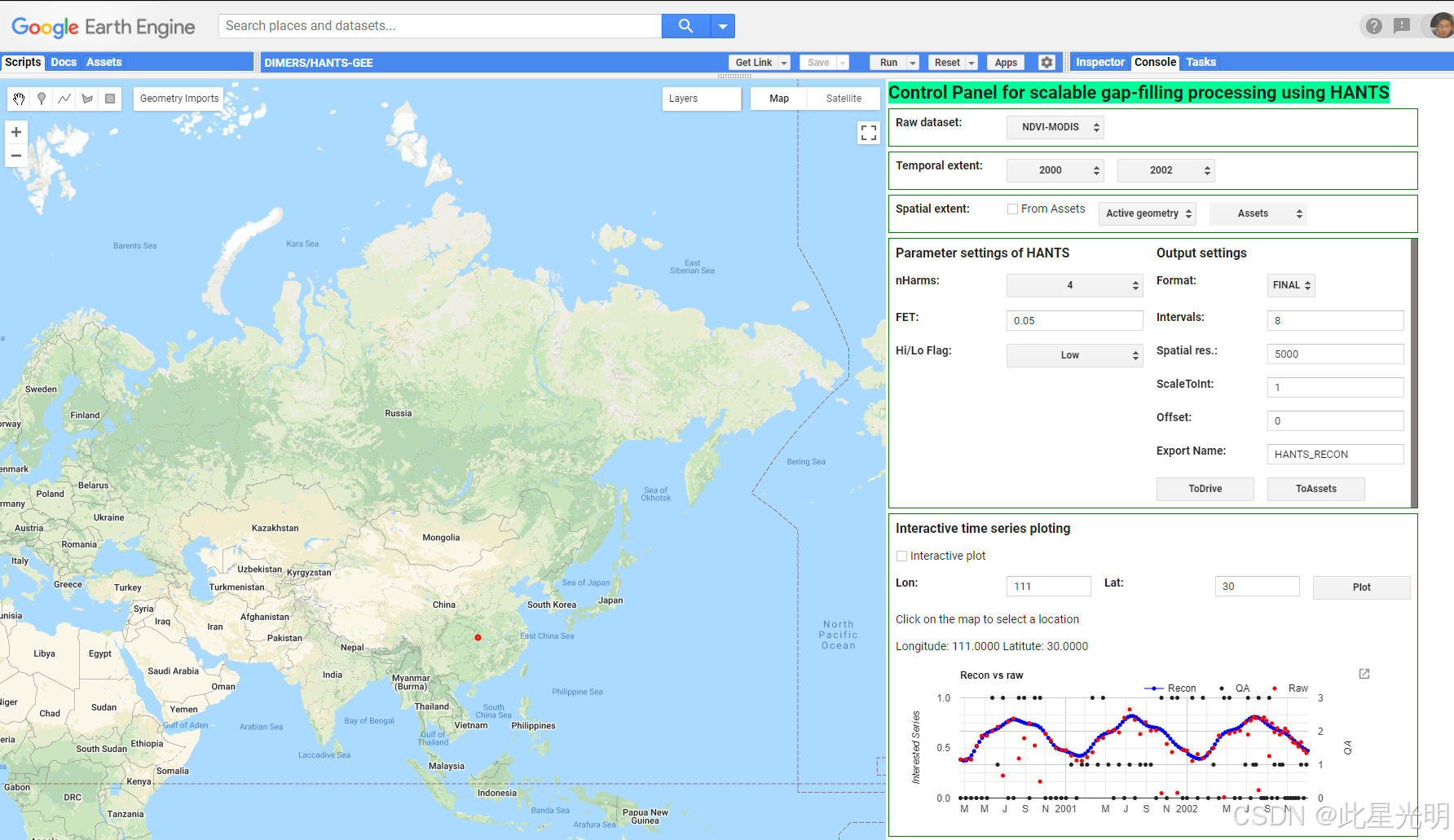 GEE APP——谐波时间序列分析（HANTS）的应用_谐波分析 ndvi-CSDN博客