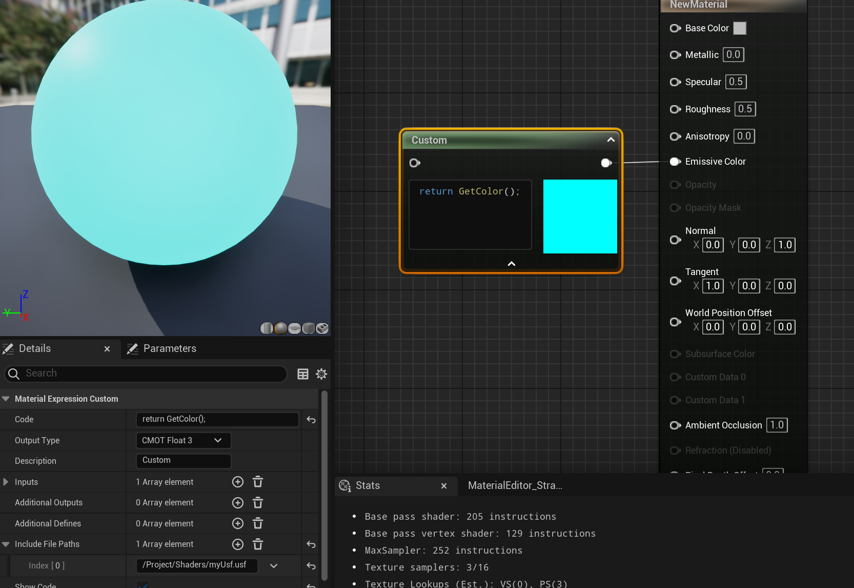 UE5中使用外部usf文件自定义部分hlsl代码_ue5 hlsl-CSDN博客