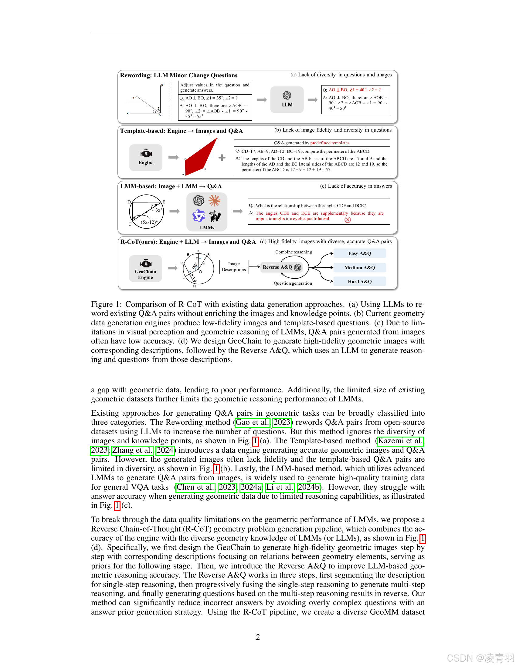 R-CoT: Reverse Chain-of-Thought Problem Generation for Geometric Reasoning in Large Multimodal ...