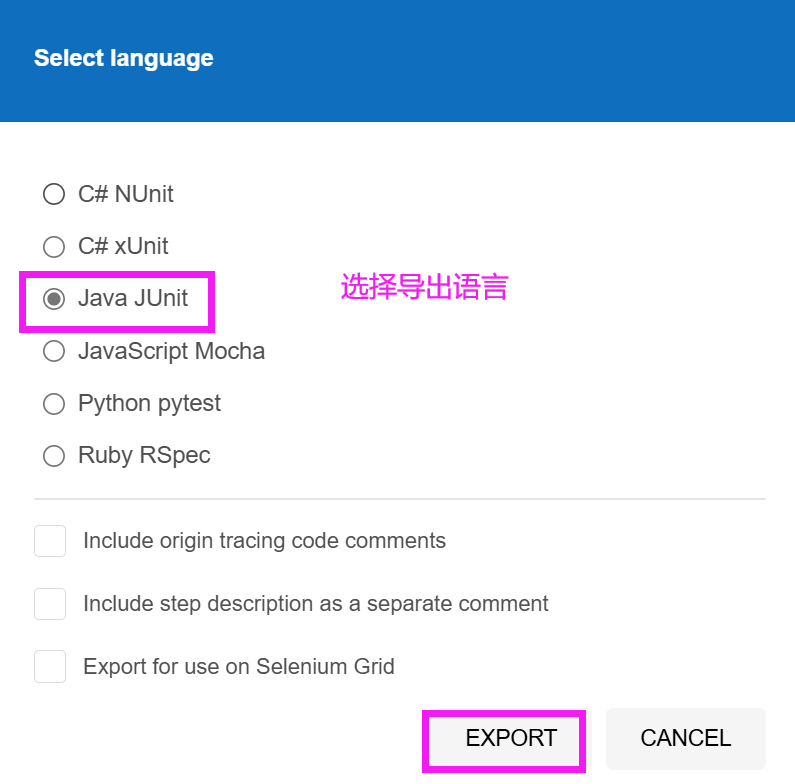 selenium IDE脚本如何导出为可执行的java代码_selenium ide脚本导出-CSDN博客