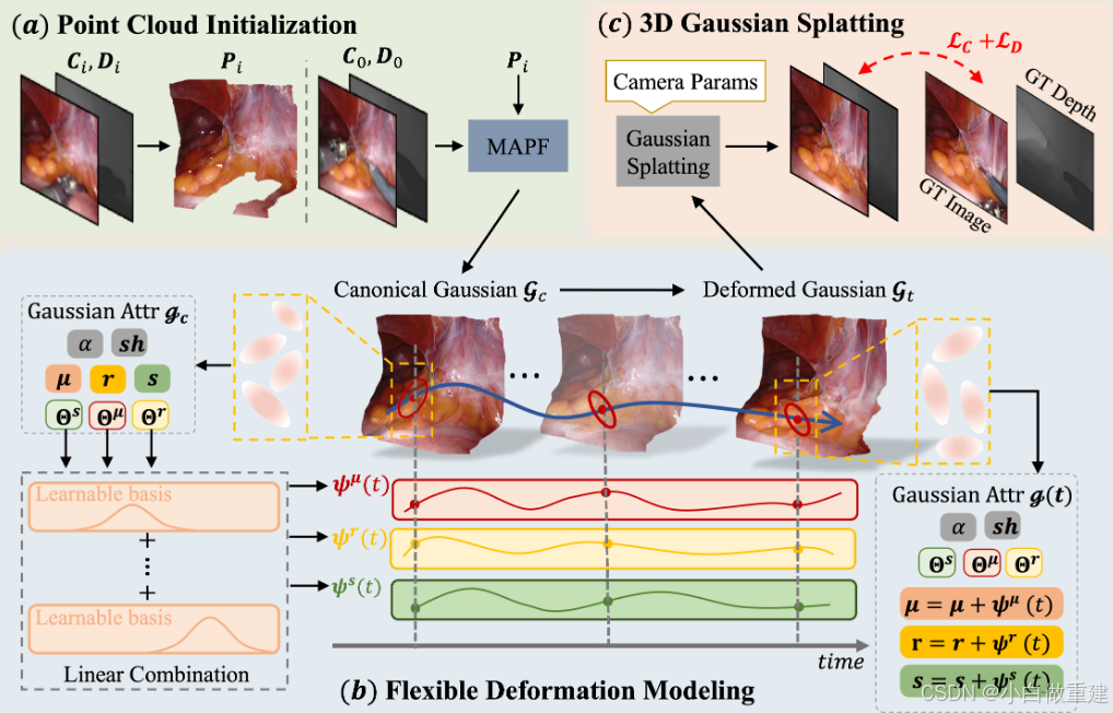 [小白读文献] Flexible Deformation for Fast Surgical Scene Reconstruction with Gaussian Splatting ...