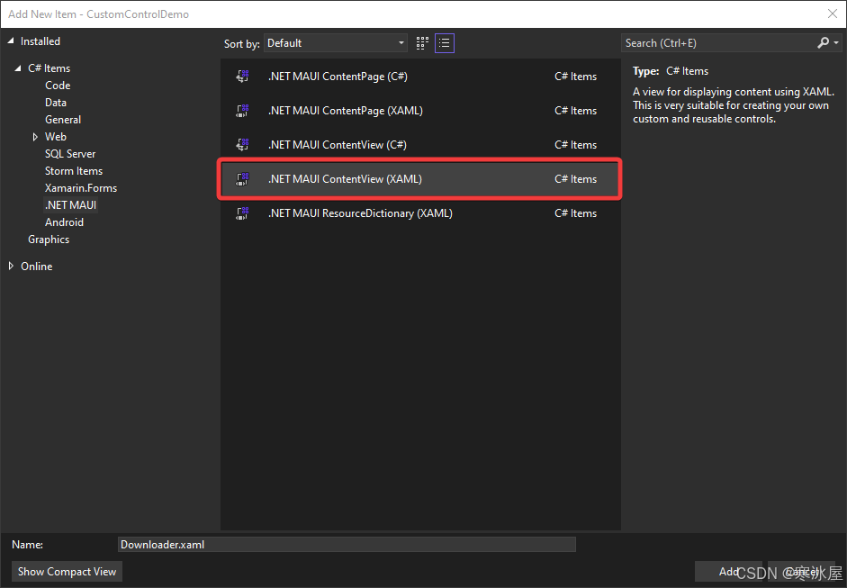 .NET MAUI中的可绑定属性和ControlTemplate_maui contentview binding通知xaml-CSDN博客