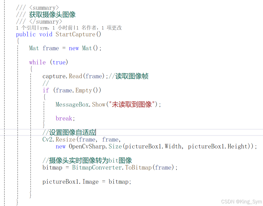 csharp调用OpenCvSharp库，显示一个简单的摄像头画面_opencvshape摄像头实时画面显示到winform窗口-CSDN博客