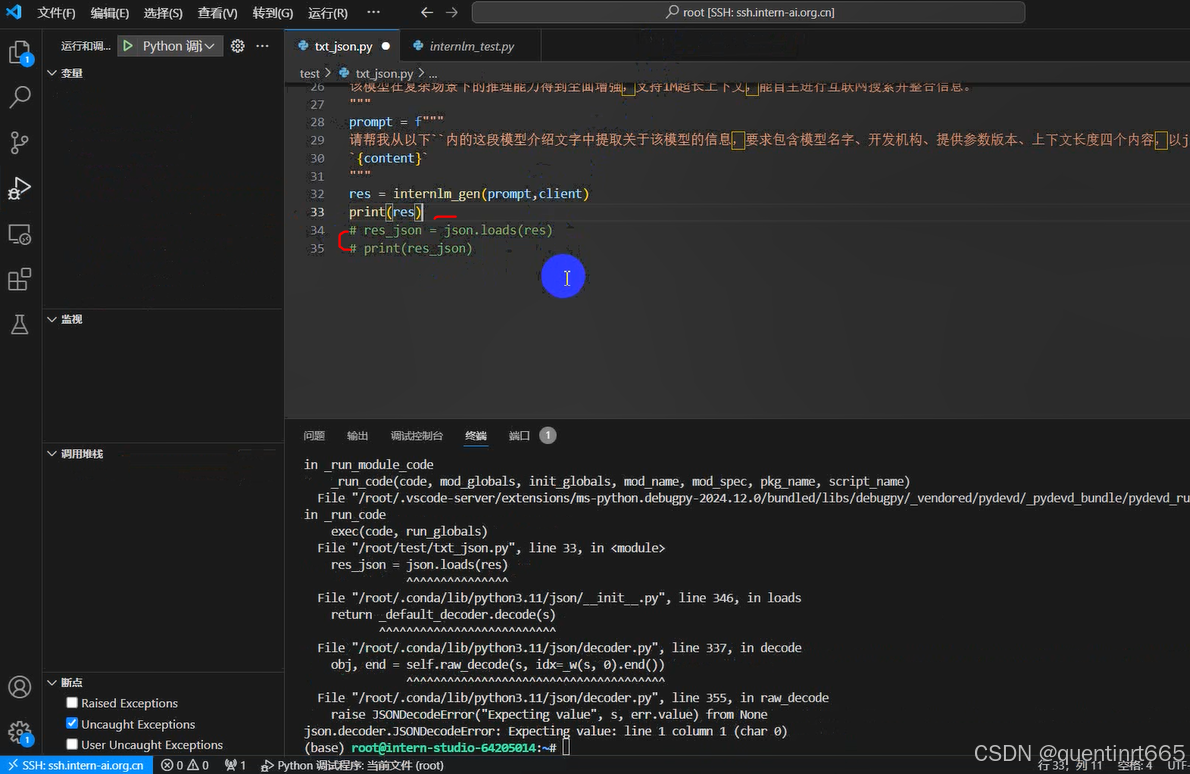pip安装到指定目录& Vscode连接InternStudio debug笔记_vscode pip-CSDN博客
