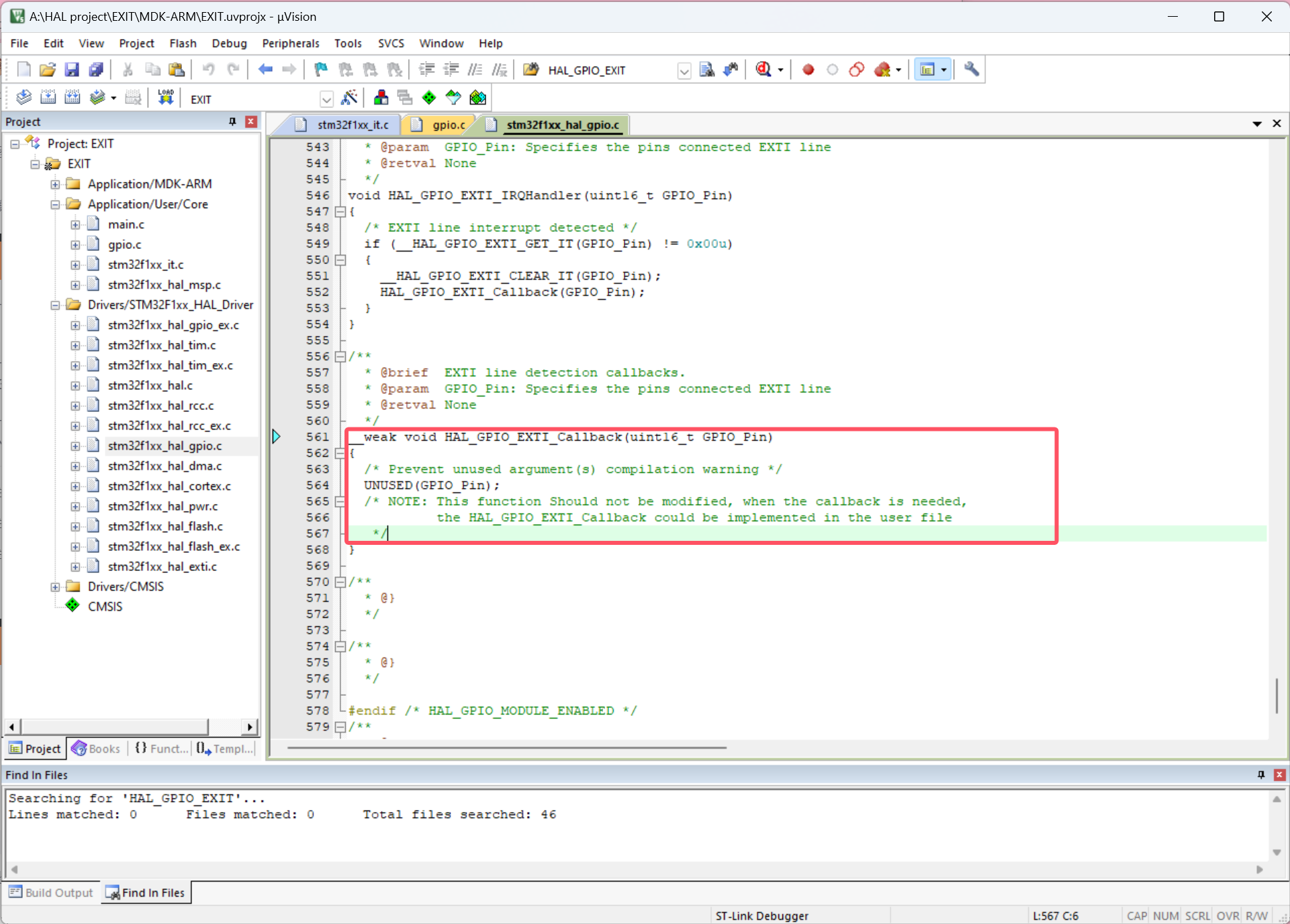 STM32CUBEMX--EXIT外部中断_stm32cubemx配置外部中断-CSDN博客