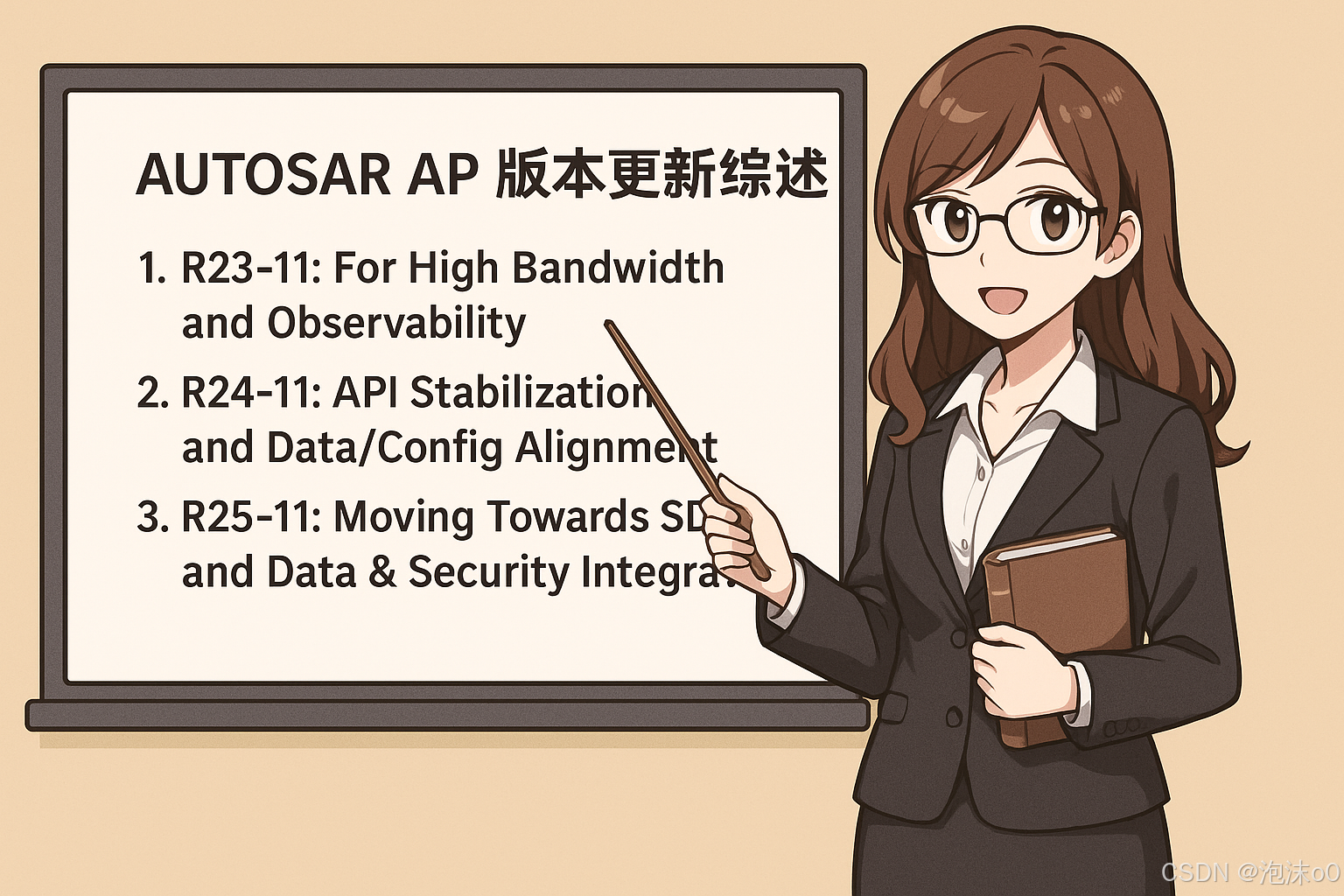 【AUTOSAR AP 近些年更新点】AUTOSAR AP R23-R25 更新一览_r23-11新增dds(数据分发服务)支持,加速了cp和ap 的通信架构融合。-CSDN博客