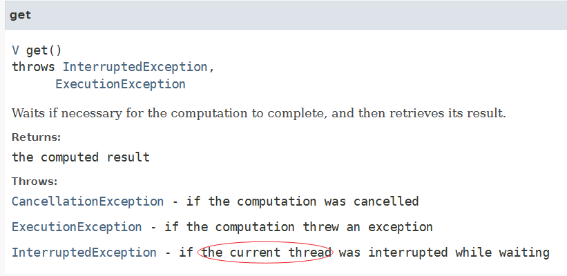 如何让Future的get方法抛出InterruptedException_future.get(); thread.currentthread().interrupt();-CSDN博客