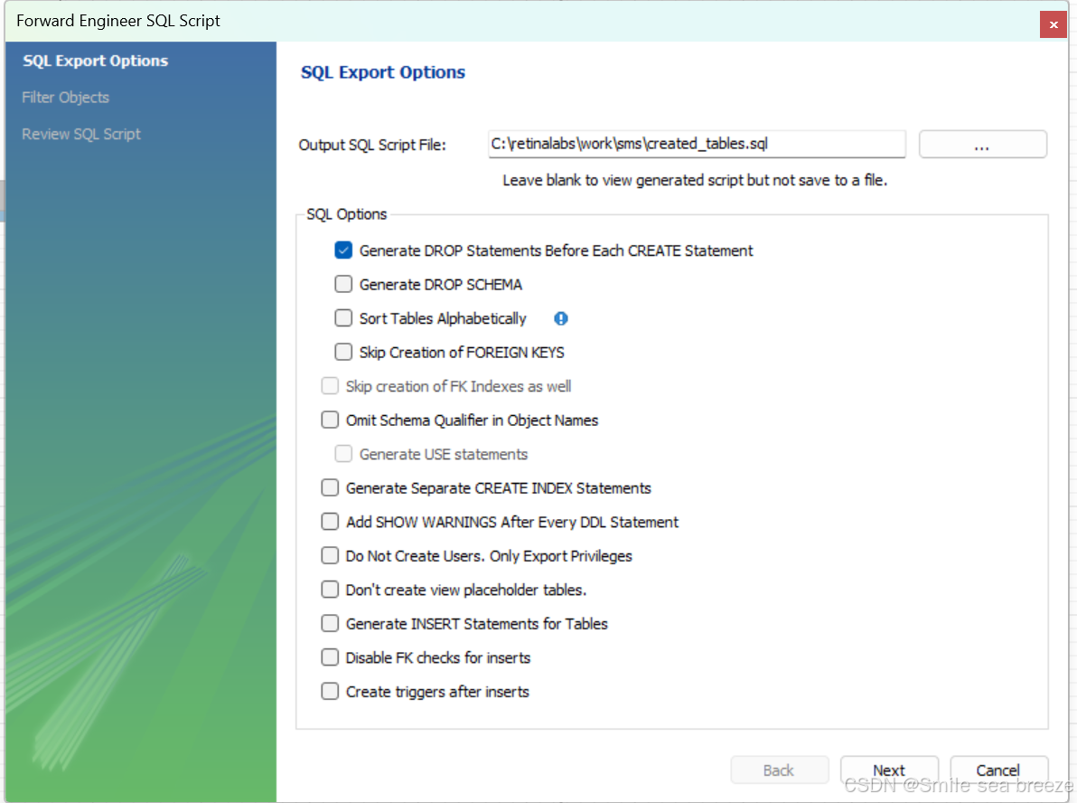 sms.mwb的文件如何在mysql workbench 生成sql 语句_.mwb文件-CSDN博客
