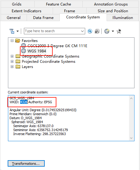 arcgis设置坐标格式使用WGS84 经纬度（EPSG:4326）_arcgis wgs84坐标 4326-CSDN博客