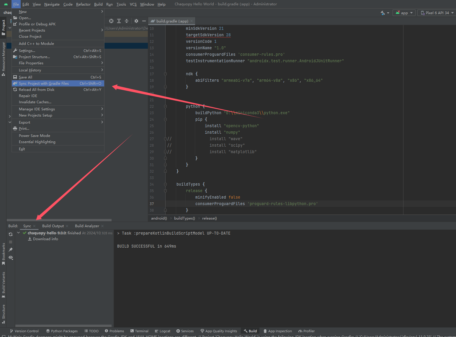 AndroidStudio2023添加Python环境，java和python互调_android studio python-CSDN博客