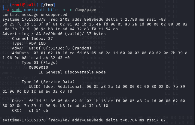 使用Ubertooth one和wirshark抓取蓝牙数据包(一看就会)-CSDN博客