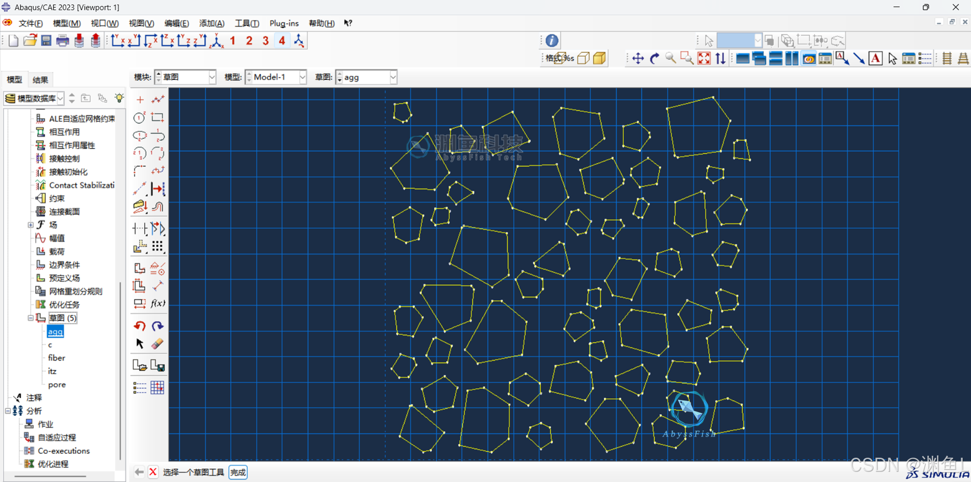 ABAQUS纤维骨料ITZ孔隙细观混凝土模型_abaqus带有孔隙率的材料-CSDN博客