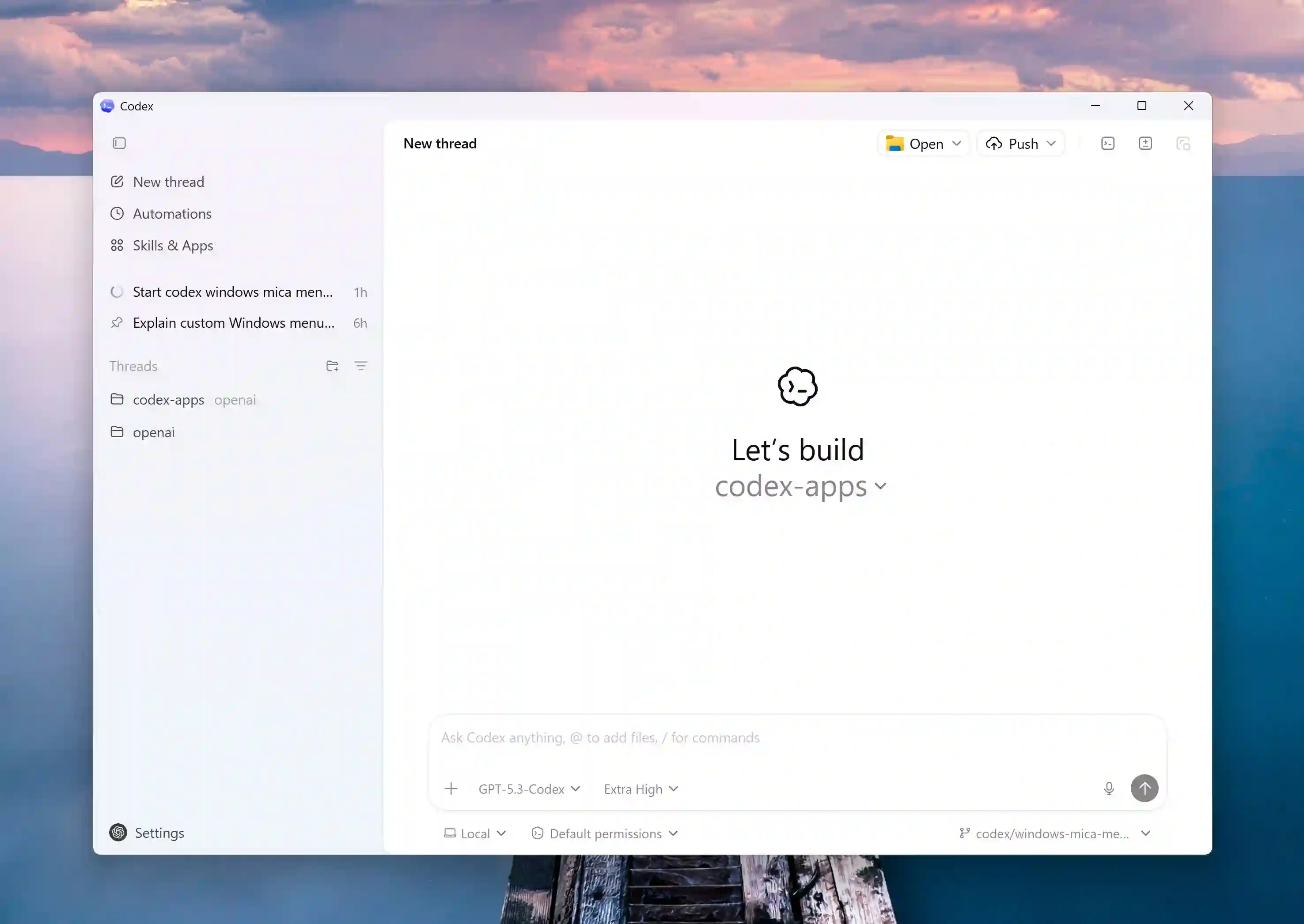 [x-cmd] Codex 桌面 APP 登陆 Windows 了！终于不用再折腾 WSL、PowerShell 了_codex app ...