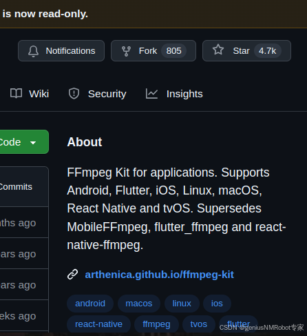 arthenica公司的ffmpeg-kit确实是一个比较可靠权威的项目_com.arthenica:ffmpeg-kit-CSDN博客