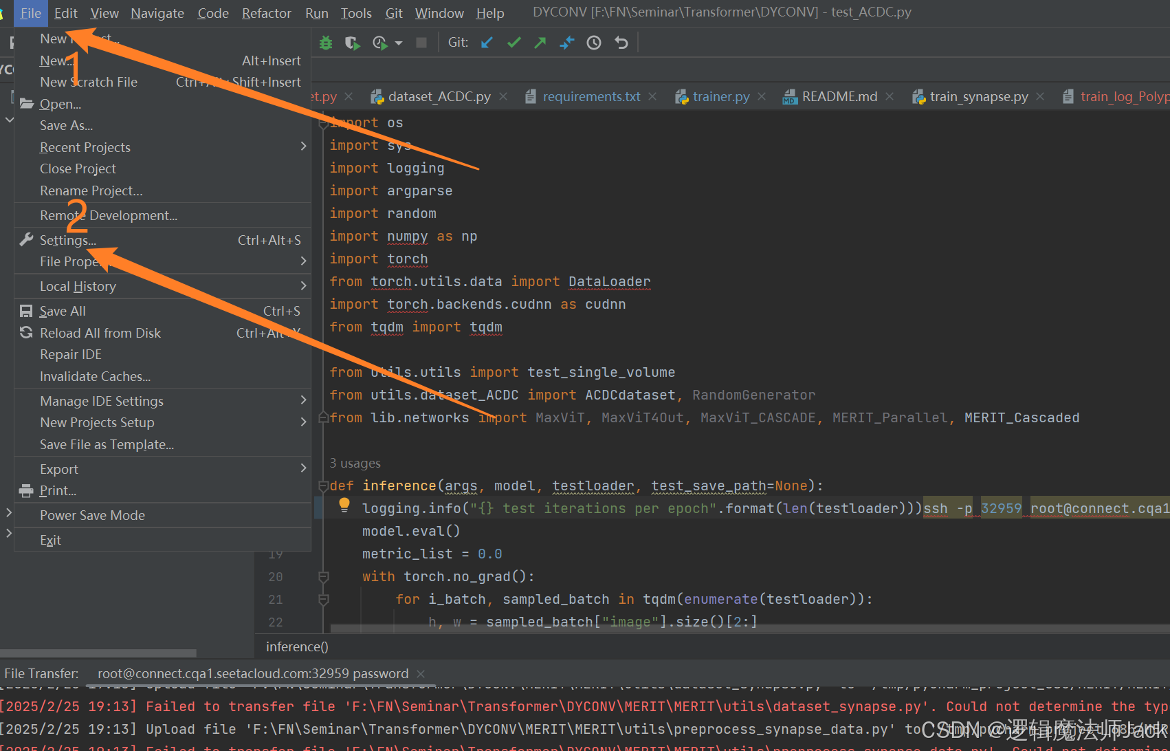 【图文详解】PyCharm专业版连接AutoDl详细教程，输入登录指令和密码的格式需要特别注意。_pycharm连接autodl-CSDN博客