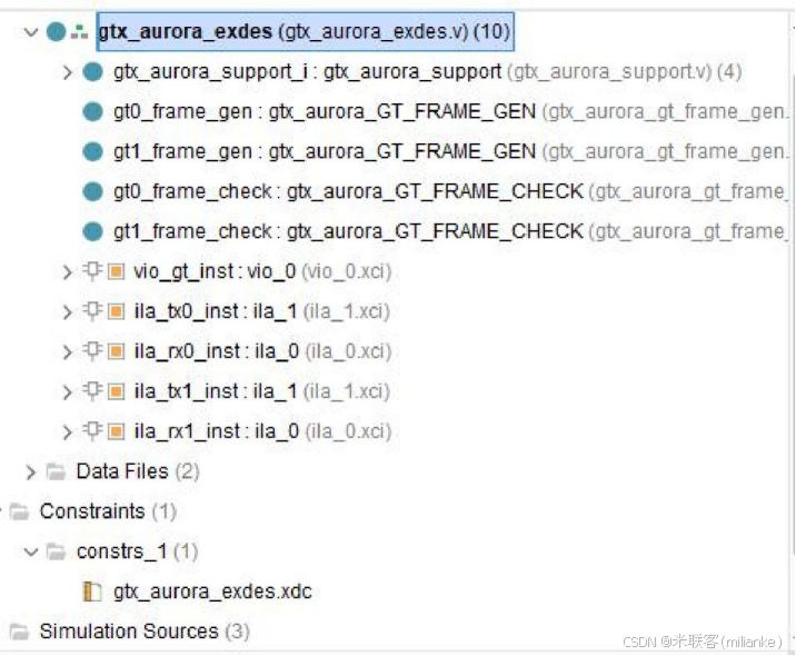 [米联客-XILINX-H3_CZ08_7100] FPGA_GTX高速串行通信光口通信方案连载-02aurora8b10b回环测试_3-1-03米联客2022版fpga gth高速串行通信光 ...