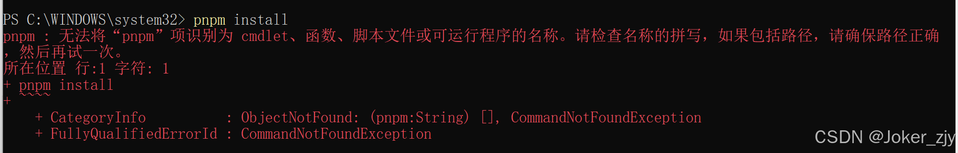 解决全局安装pnpm后无法使用的问题_pnpm安装后不识别-CSDN博客