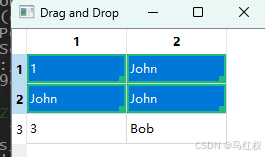 pyqt5 tableView实现excel拖曳填充_qtablewidget拖拽excel-CSDN博客