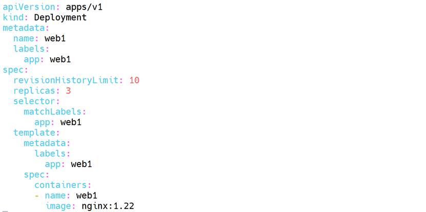 Yaml清单文件配置资源_yaml文件将spec.replicas改为0,在kubectl get pods-CSDN博客