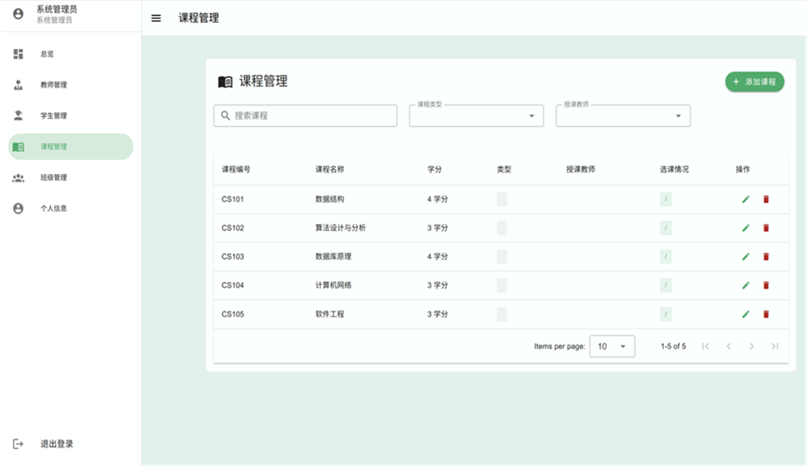一个基于Vue 3 + Python Flask的前后端分离教务系统选课管理平台【数据库系统期末大作业】_vue3 python 教务系统-CSDN博客