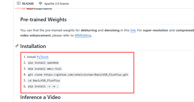 从GitHub上下载代码，并在VScode上运行（Basic VSR++)_basicvsr++ github-CSDN博客