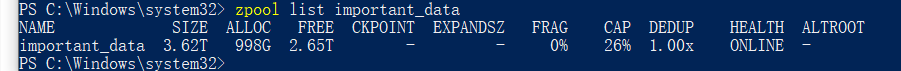 OpenZFS On Windows-CSDN博客