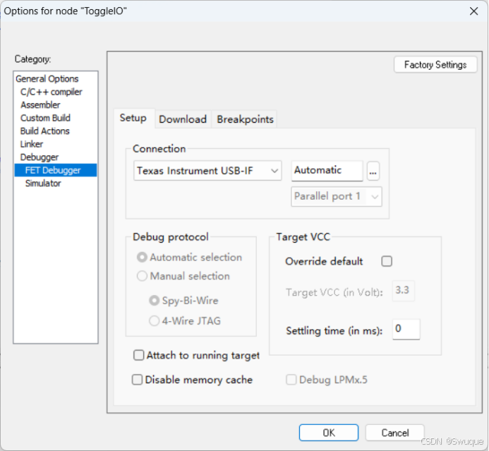 MSP-FET430调试工具配置_mspfet-CSDN博客